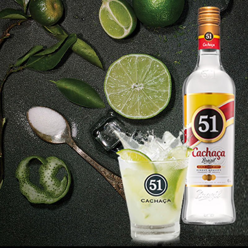 Cachaca 51 (965ml) 39% Alcohol. Atlantico UK Food & Beverage Wholesaler
