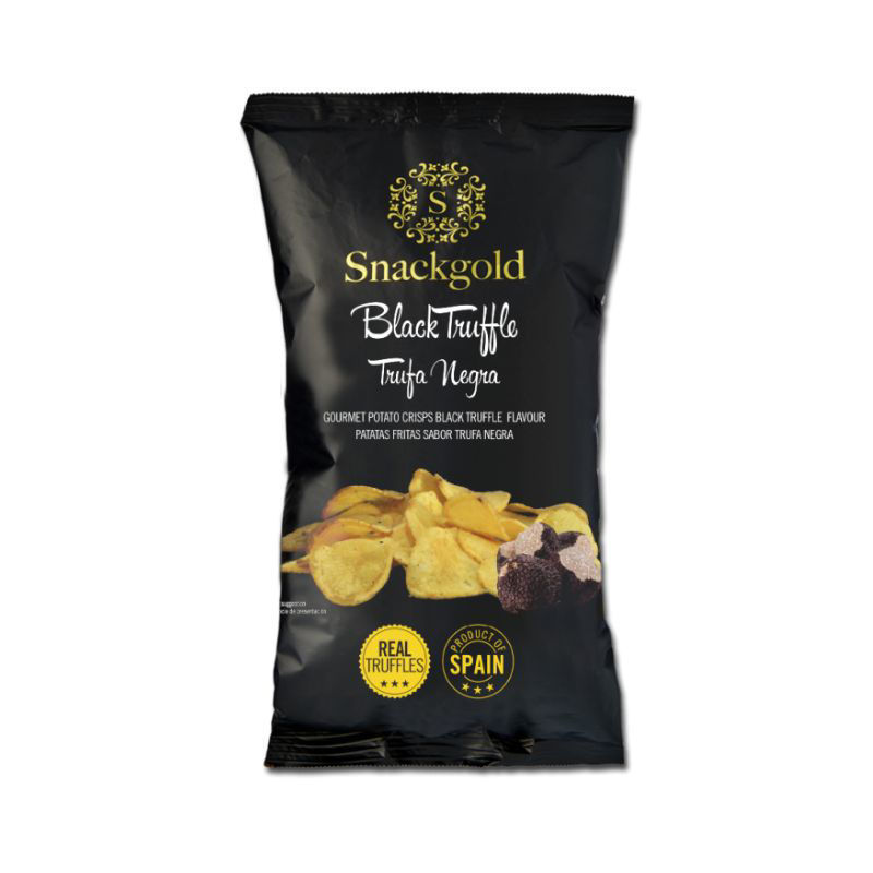 SnackGold Gourmet Black Truffle Potato Crisps. Atlantico UK Food ...